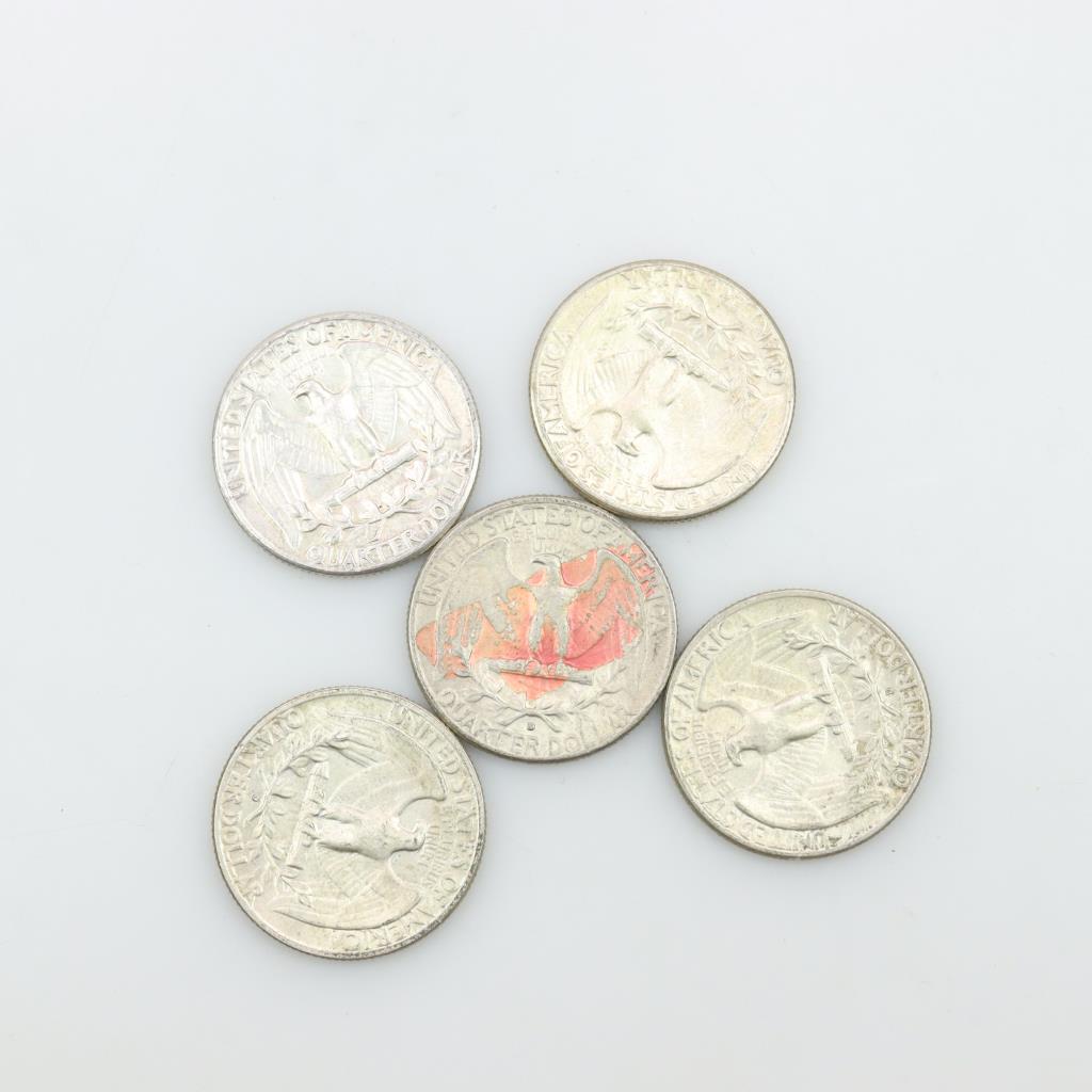 Five US Silver Quarters | Property Room