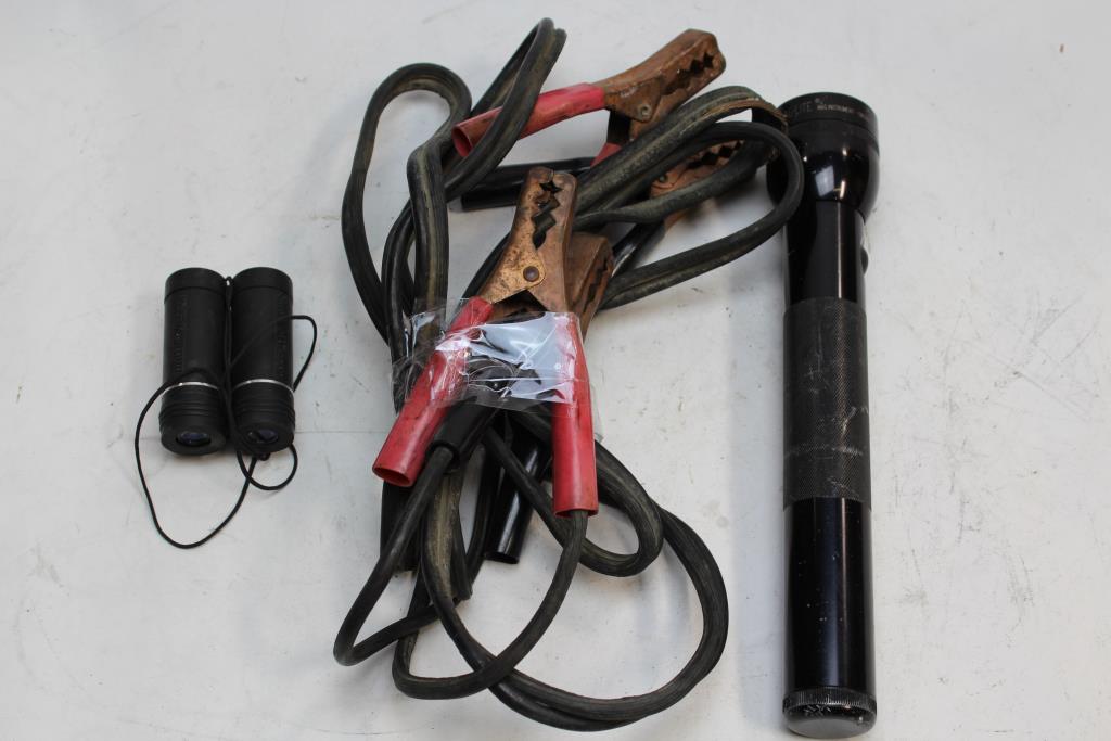 Flashlight, Jumper Cable And Binoculars - 3 Items | Property Room