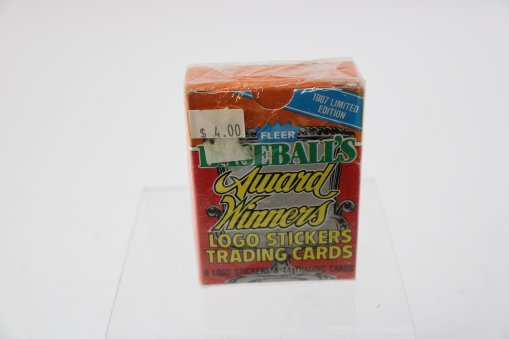 Fleer Baseball's Award Winners Logo Stickers Trading Cards | Property Room