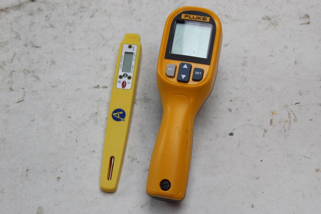 Fluke Ir Thermometer, Cooper Meat Thermometer, 2 Pieces | Property Room