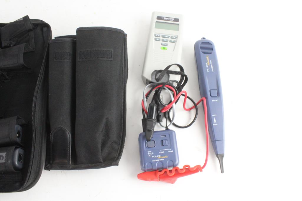 Fluke Networks Pro 3000 Probe And Black Box Lan Test Pro GB Cable ...