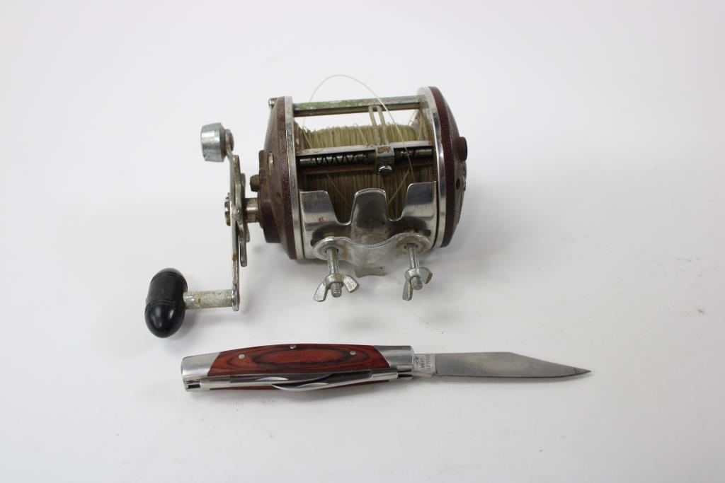 Folding, Hunting Knives And Fishing Reel 6 Pieces | Property Room