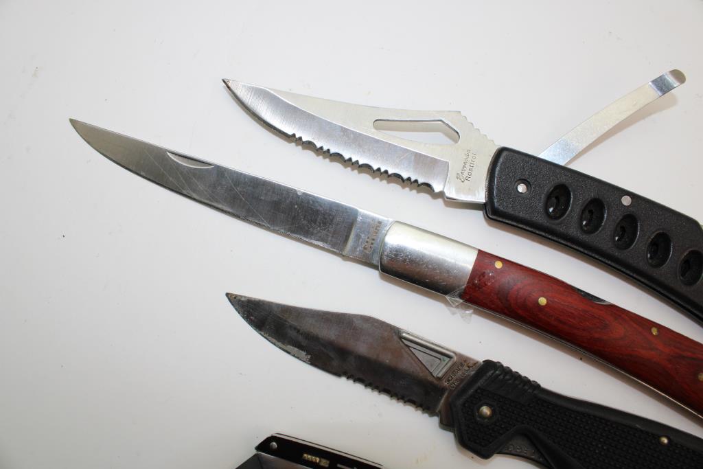 Folding Knives: Sharper Image, Schrade, Barracuda And More: 11 Pieces ...