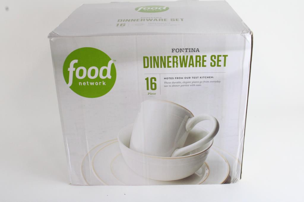 Food Network Fontina Dinnerware Set 16 Pieces | Property Room
