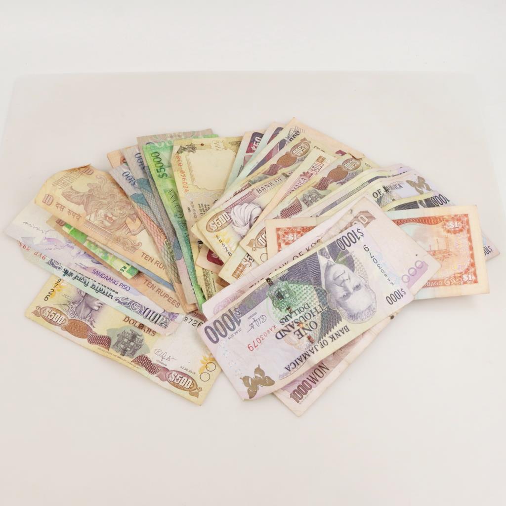 Foreign Bills; 31+ Pieces | Property Room
