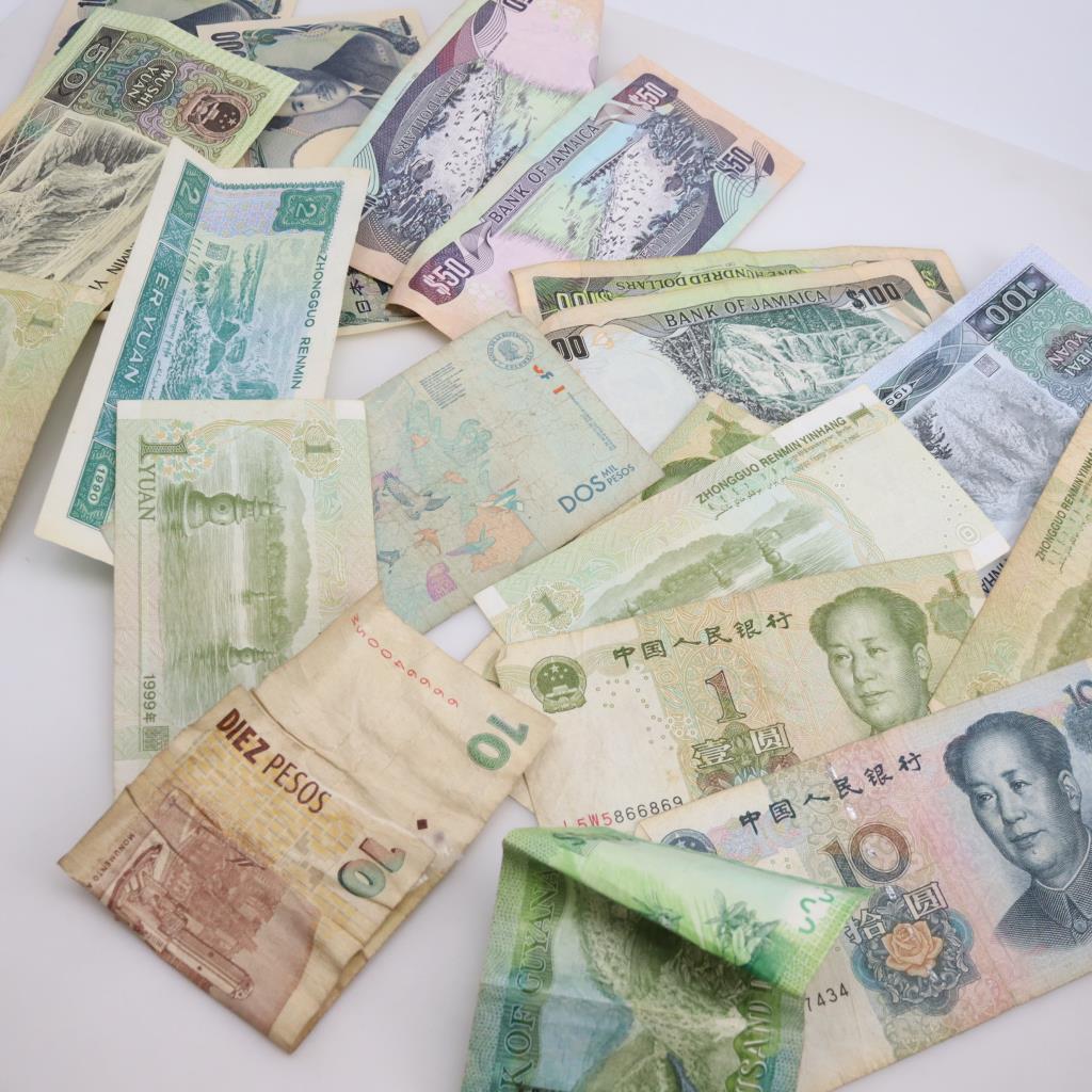 Foreign Currency, 16+ Pieces | Property Room