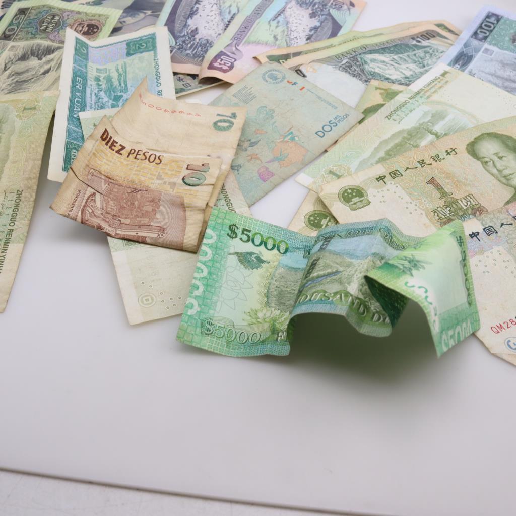 Foreign Currency, 16+ Pieces | Property Room