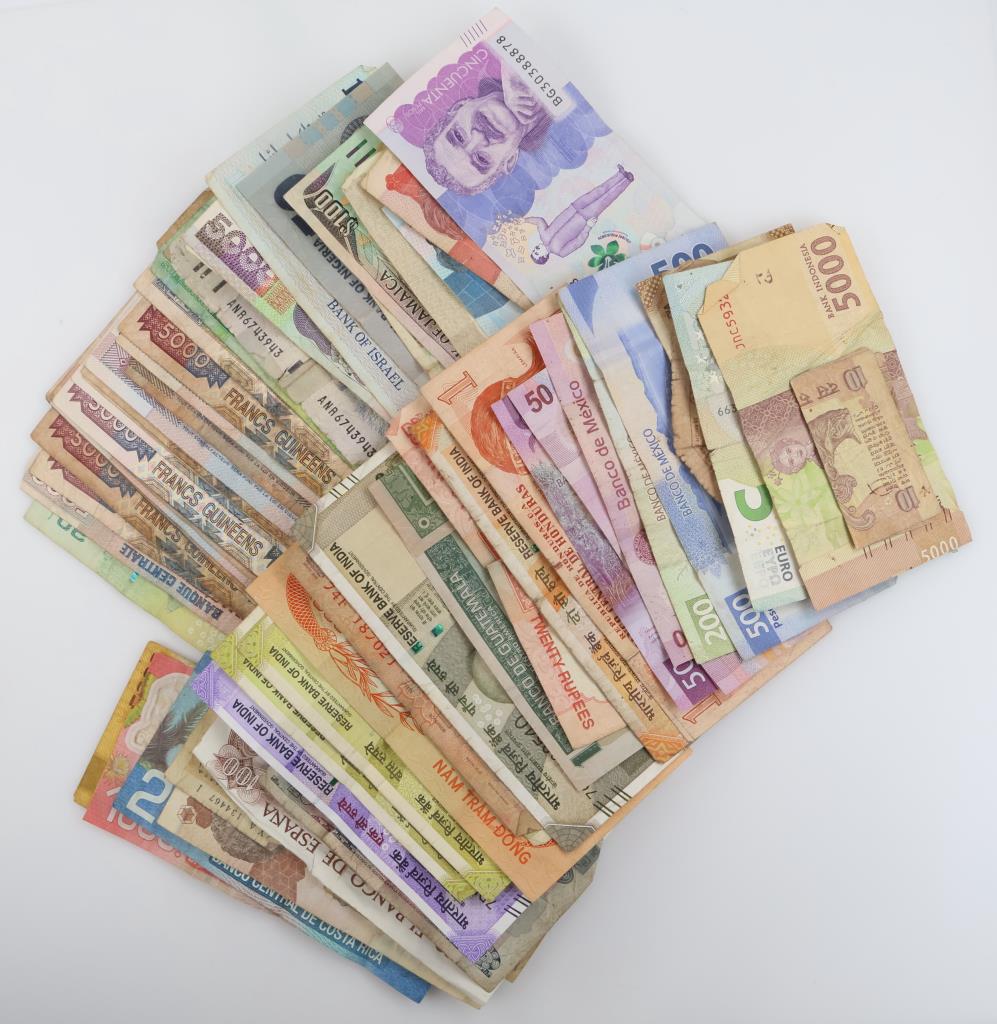 Foreign Currency, 55+ Pieces | Property Room
