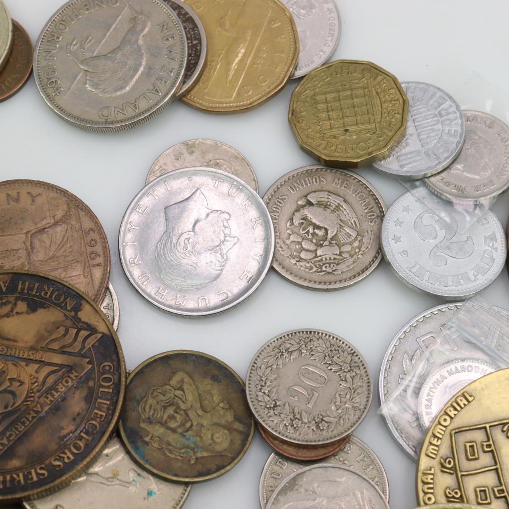 Foreign Currency And Tokens, 1+lbs | Property Room