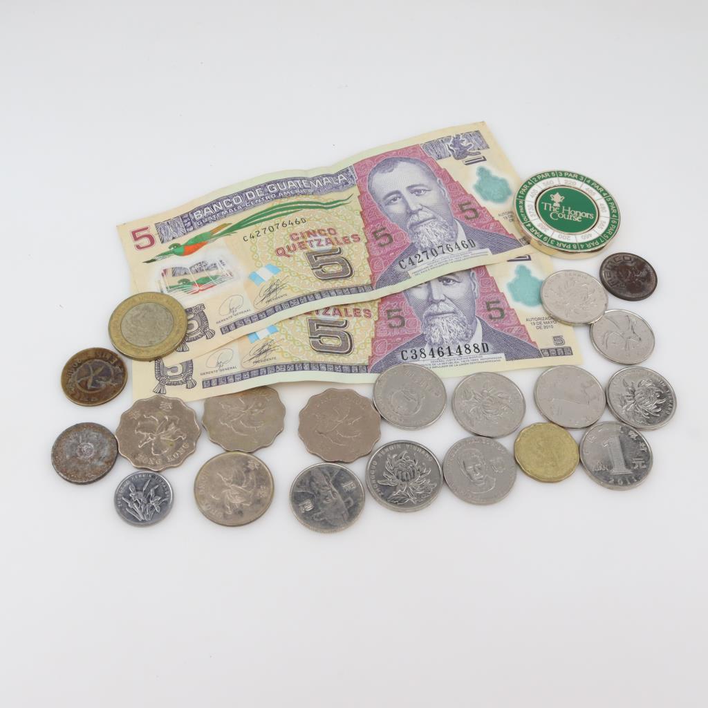 Foreign Currency & Tokens, 20+ Pieces | Property Room