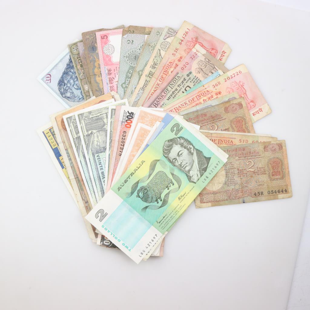 Foreign Paper Bills; 37 Pieces | Property Room