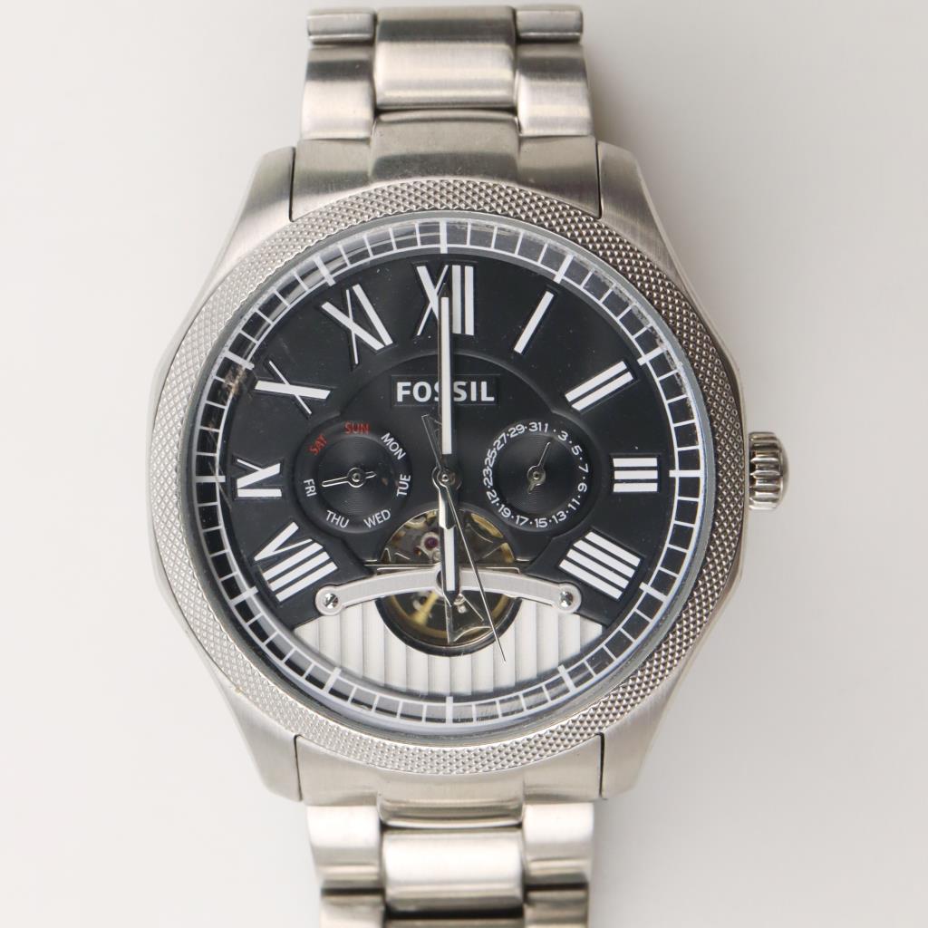 Fossil Forman Automatic Black And Silver Dial Watch | Property Room