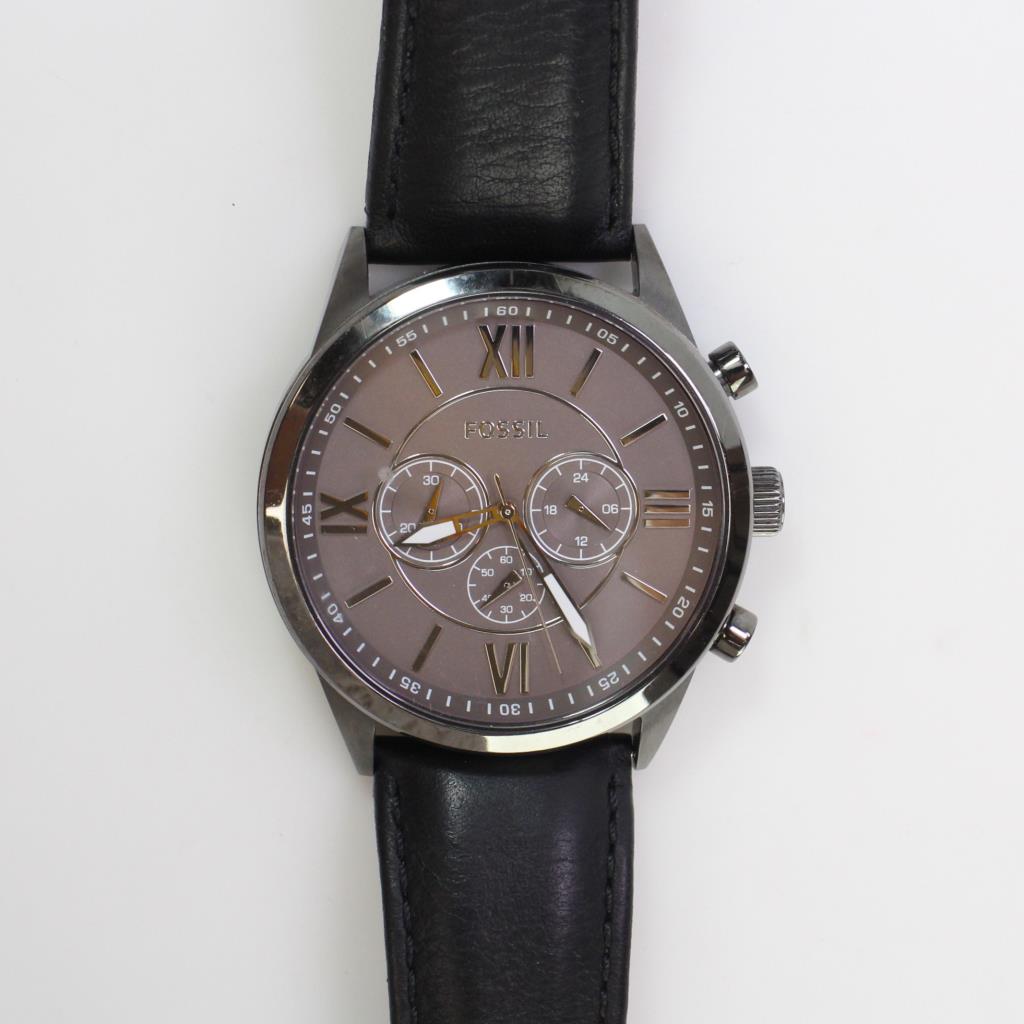 Fossil Gunmetal Gray Tone Chronograph Watch | Property Room
