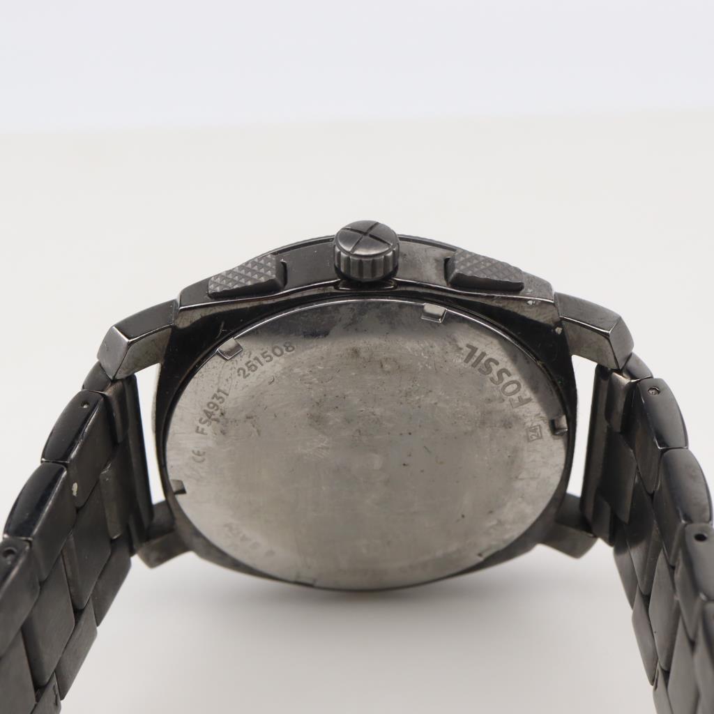 Fossil Machine Chronograph Smoke Stainless Steel Watch | Property Room