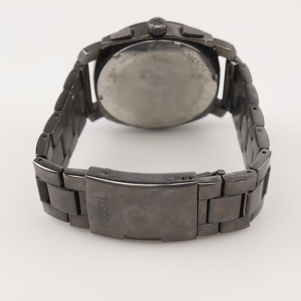 Fossil Machine Chronograph Smoke Stainless Steel Watch | Property Room