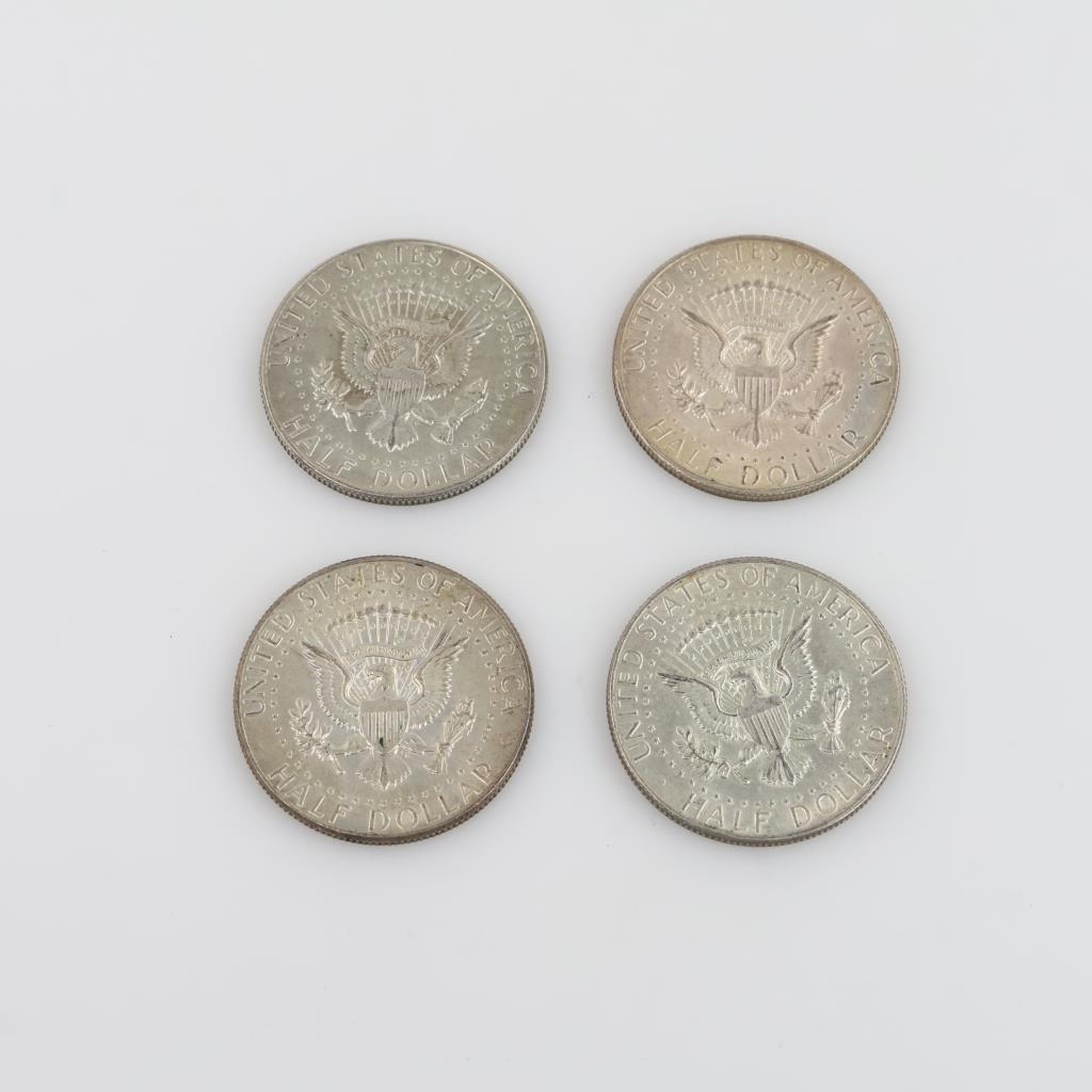 Four 1967 US Kennedy Silver Clad Half Dollars | Property Room