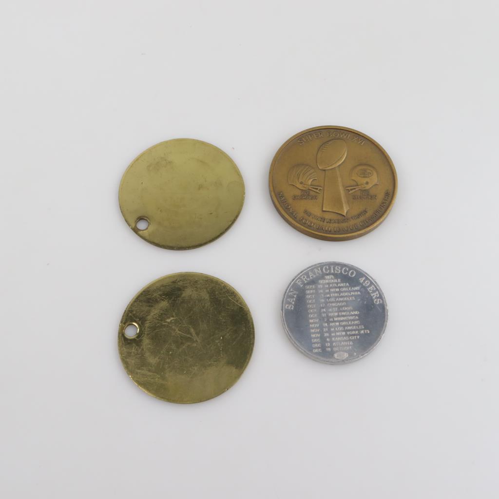 Four Tokens Including San Francisco 49ers Tokens | Property Room