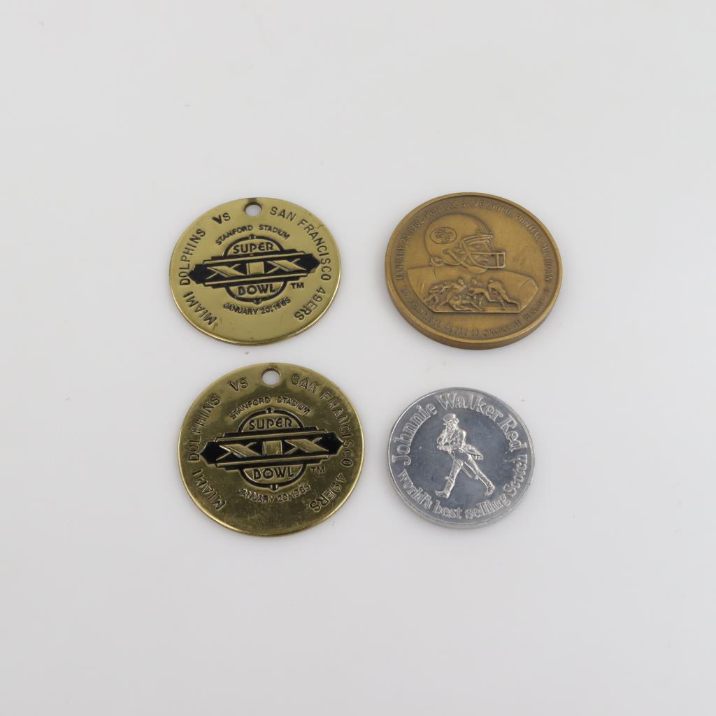Four Tokens Including San Francisco 49ers Tokens | Property Room