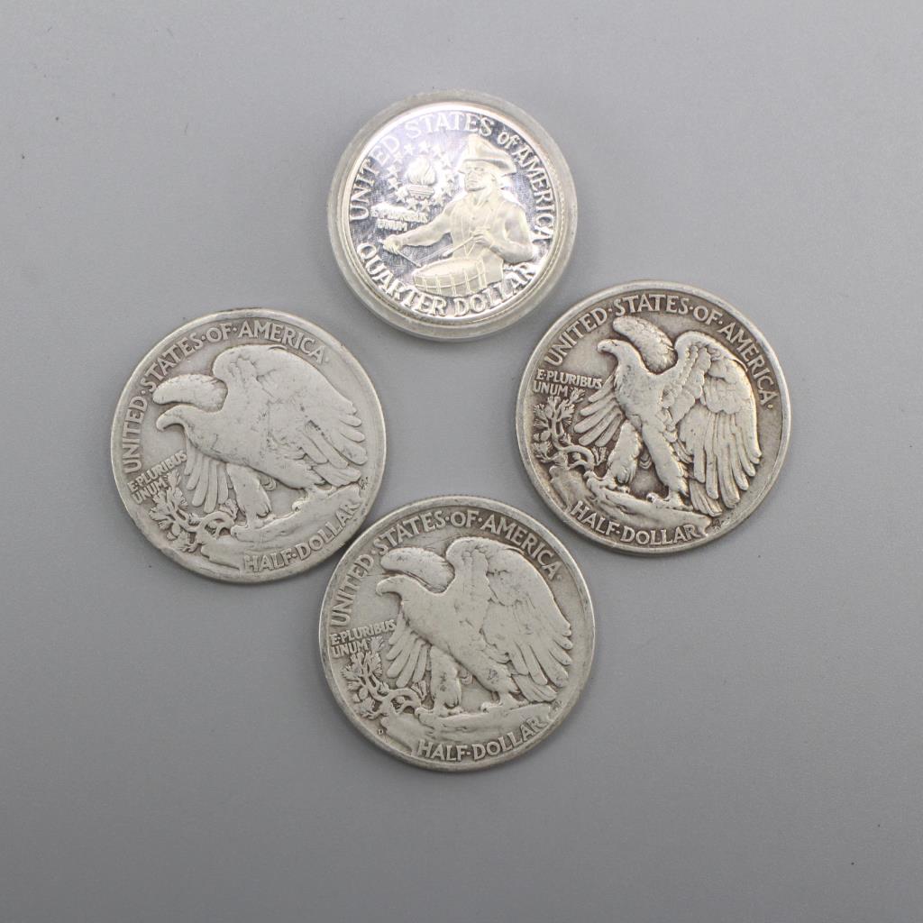 Four US Coins, Silver And Silver Clad | Property Room