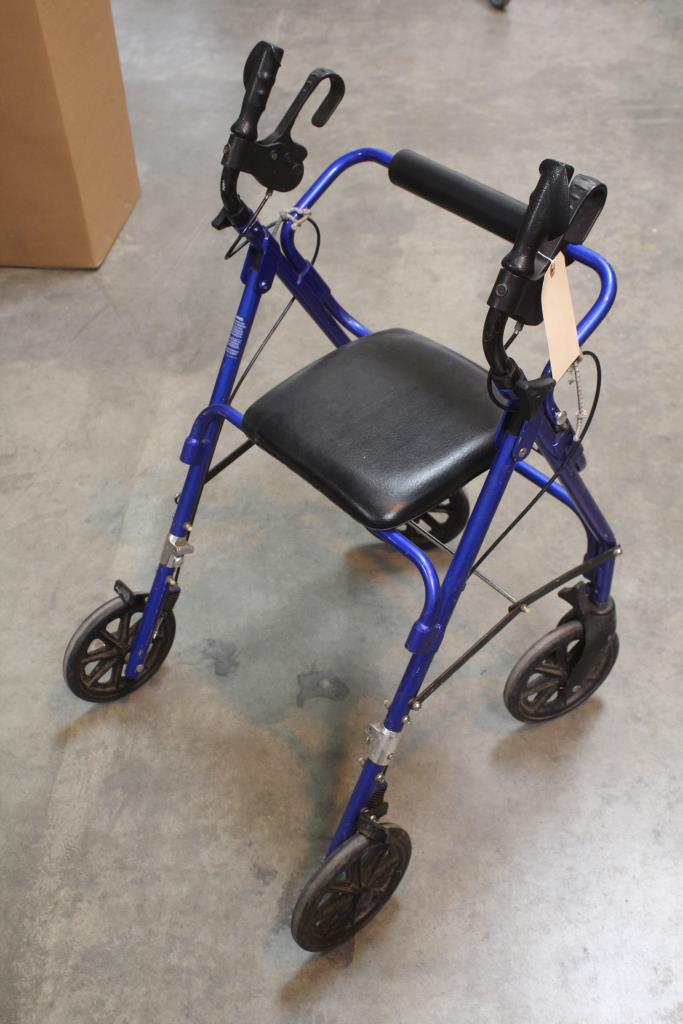 Four Wheel Fold Up Walker Rollator | Property Room