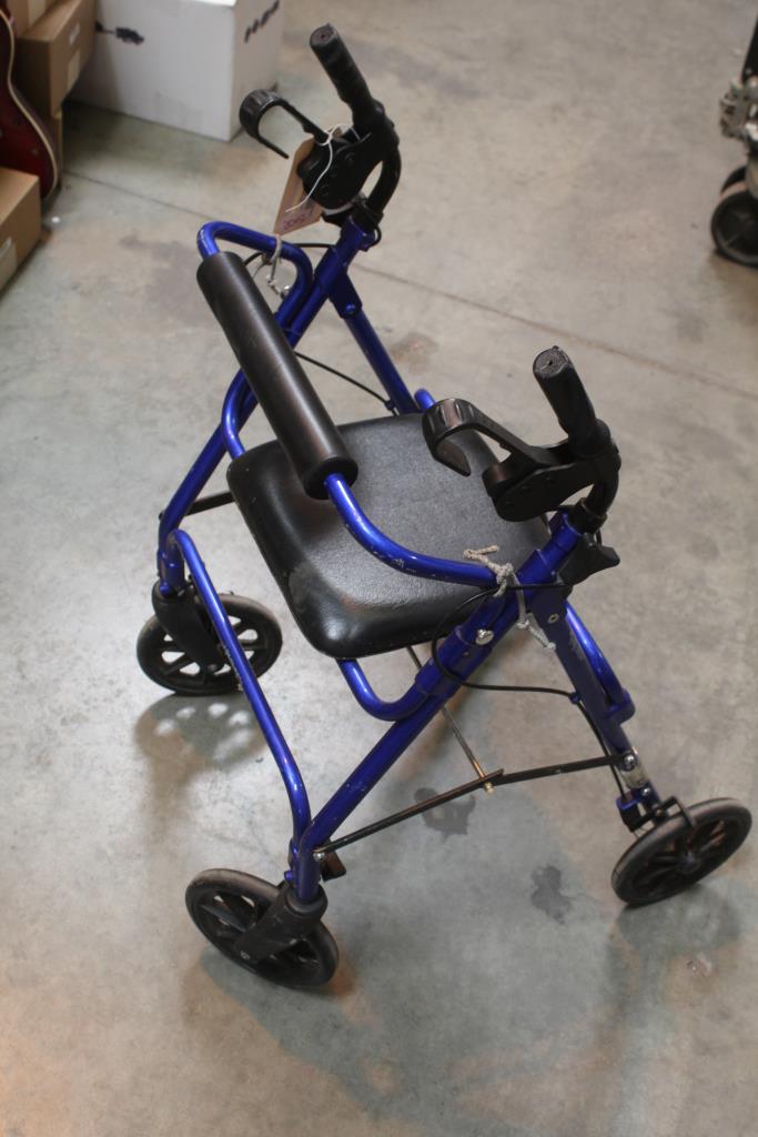 Four Wheel Fold Up Walker Rollator | Property Room