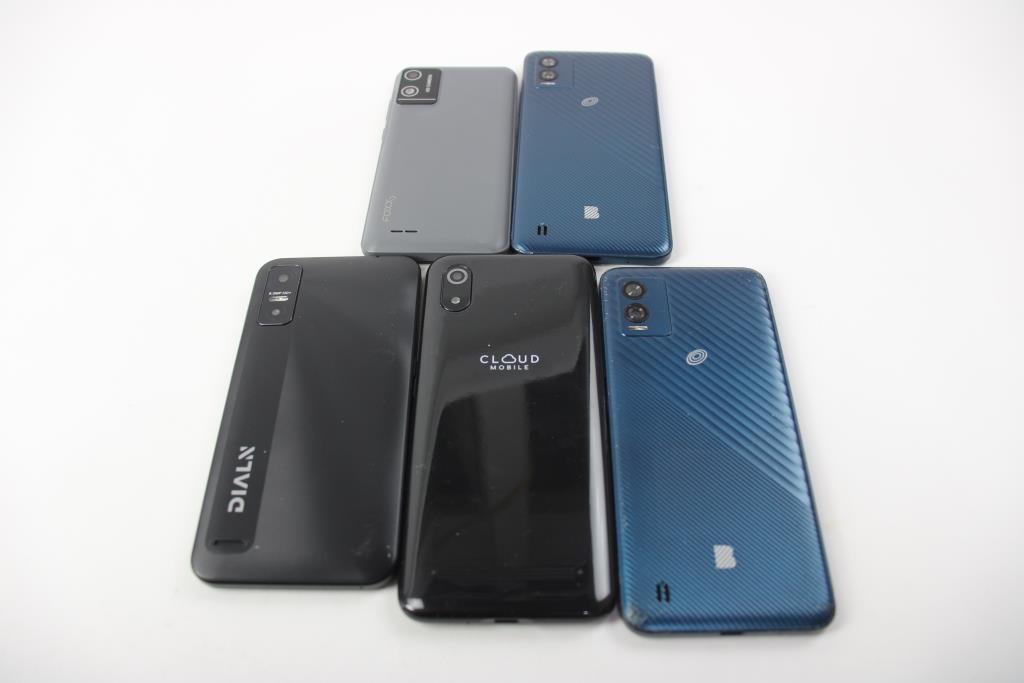 Foxx, DIALN, Cloud Mobile, Blu Cell Phone Lot, 5 Pieces, Sold For Parts ...