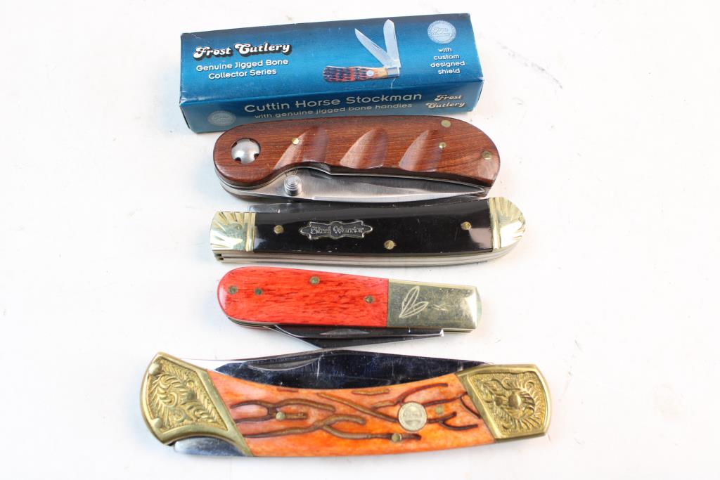 Frost Cutlery, Steel Warrior, Cherokee Cutlery And Other Pocket Knives ...