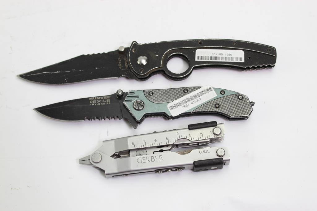 Frost, Humvee Folding Blade Knives, Gerber Multi-tool 3 Pieces ...