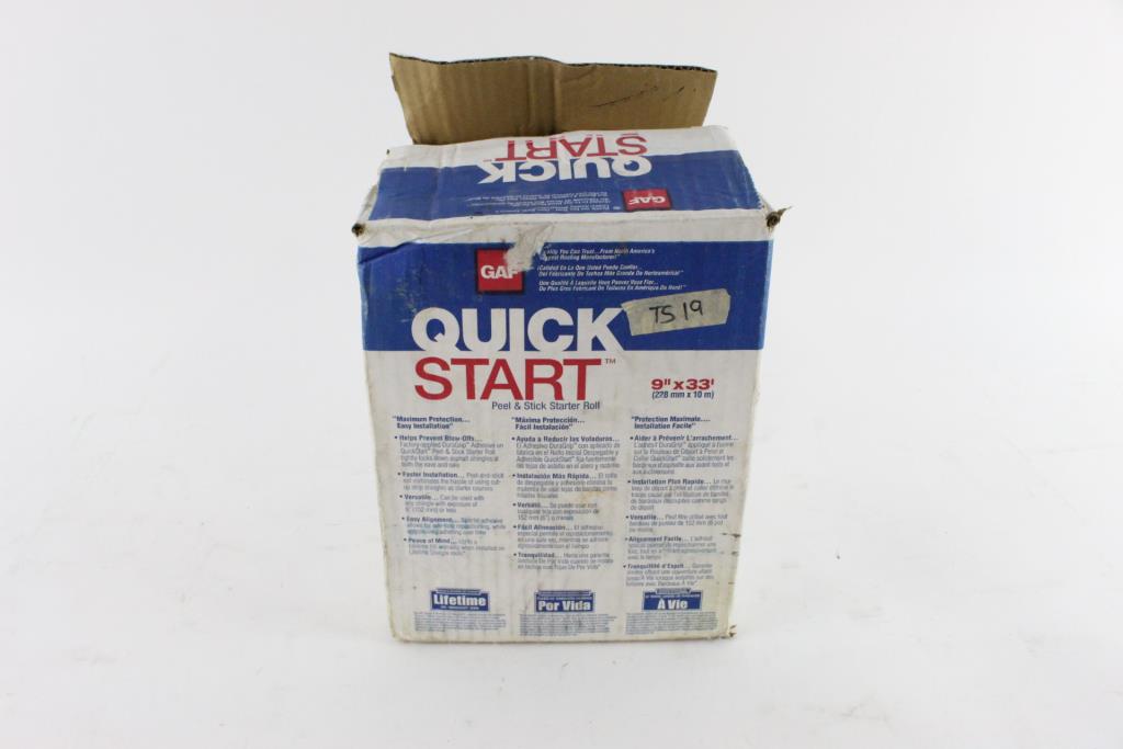 Gaf Quick Start Peel & Stick Starter Roll | Property Room