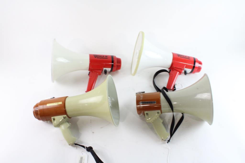 Galls & More Megaphones, 4 Pieces | Property Room