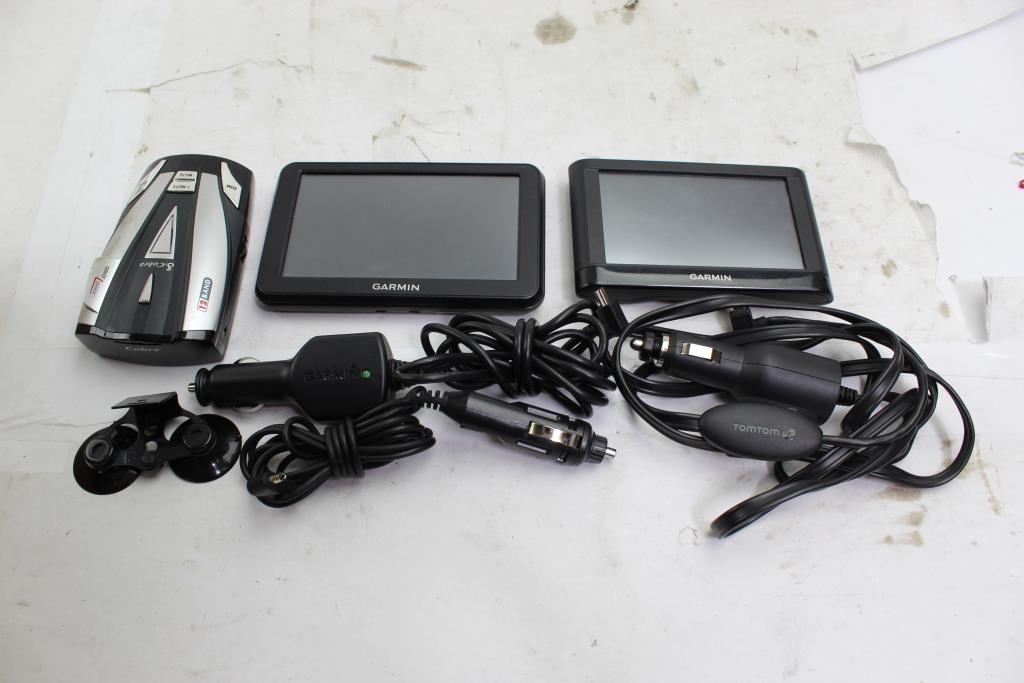Garmin Gps And Cobra Radar Detector 3 Pieces | Property Room