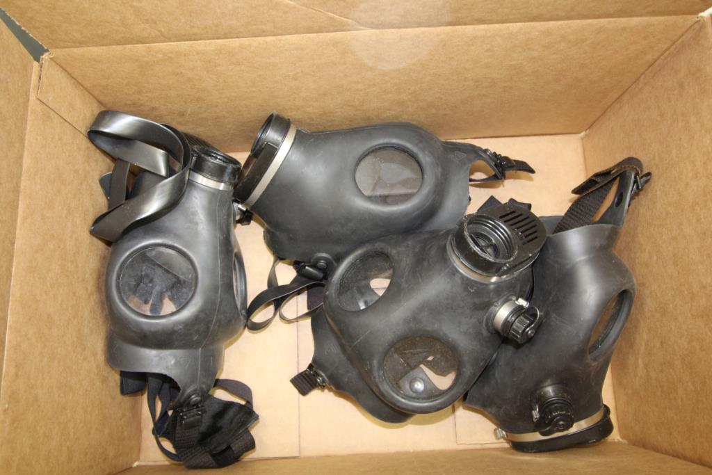Gas Mask Lot, 10 Pieces | Property Room