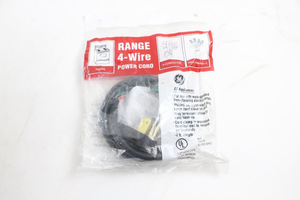 GE Range 4-Wire Power Cord | Property Room