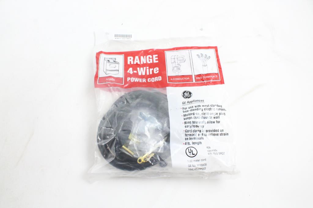 GE Range 4-Wire Power Cord | Property Room