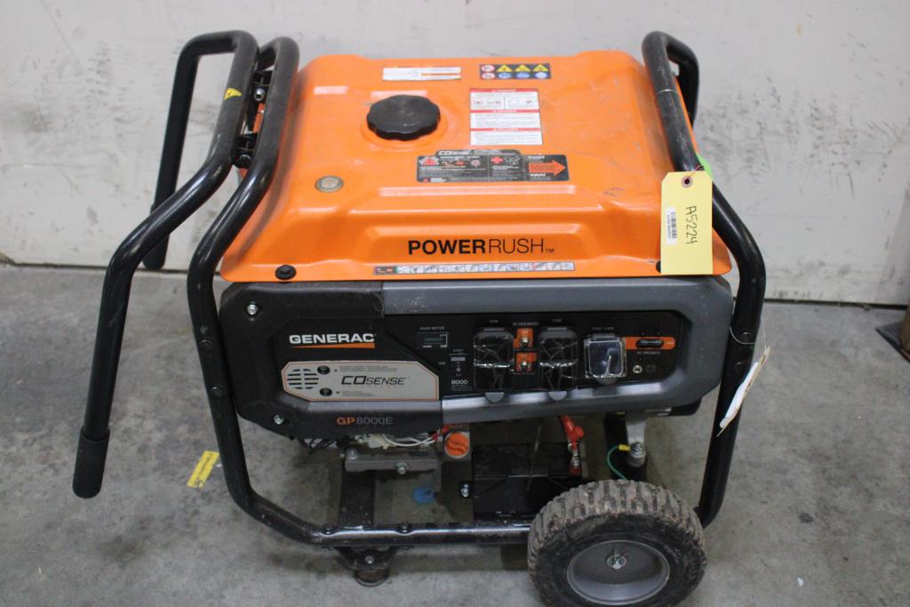 Generac Gp8000e Generator | Property Room