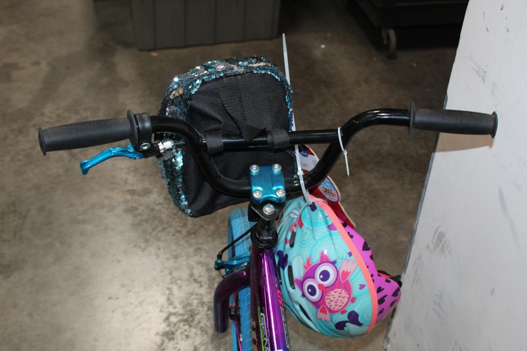 Genesis 18" Illusion Kids Girl's Bike, Blue/Purple | Property Room