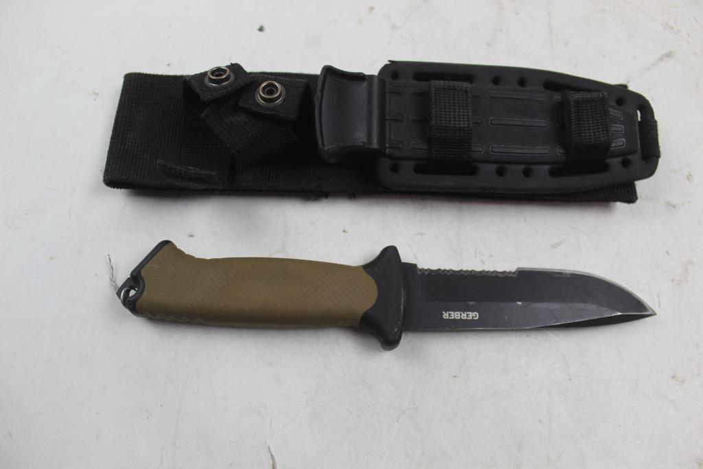 Gerber Fixed Blade Knife W/sheath | Property Room