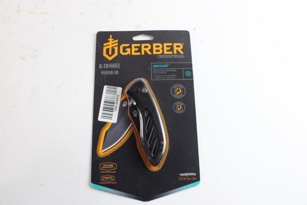 Gerber Industrial Instant Assisted Opening Clip Knife | Property Room