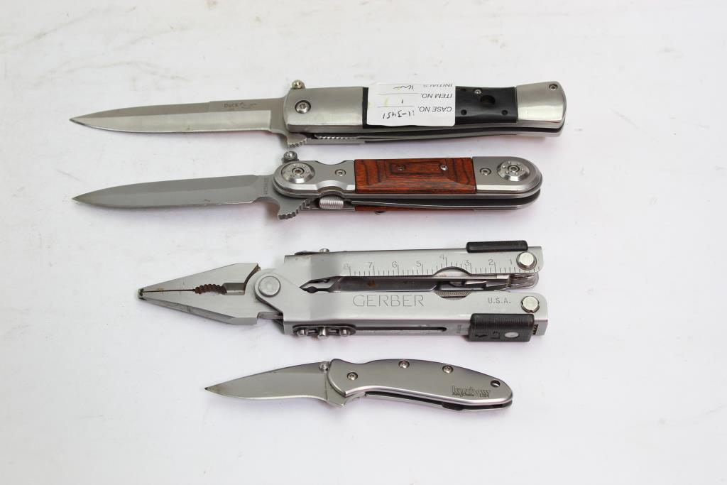 Gerber, Kershaw, Duck+ More Folding Blade Knives And Multi-tools 4 ...