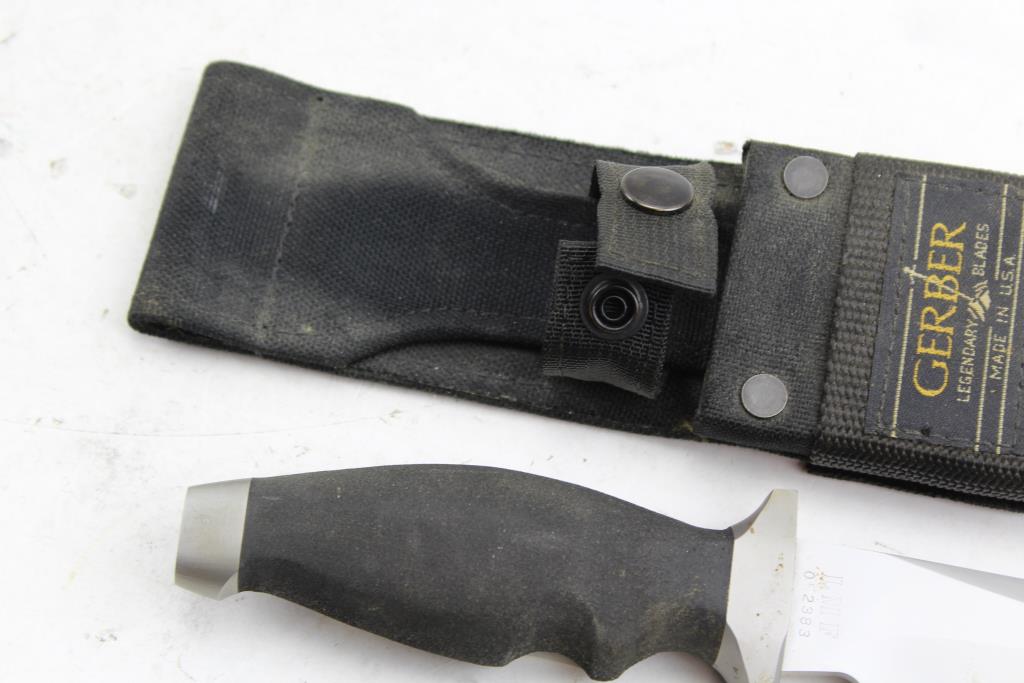 Gerber LMF 052383 Fixed Blade Knife And Sheath | Property Room