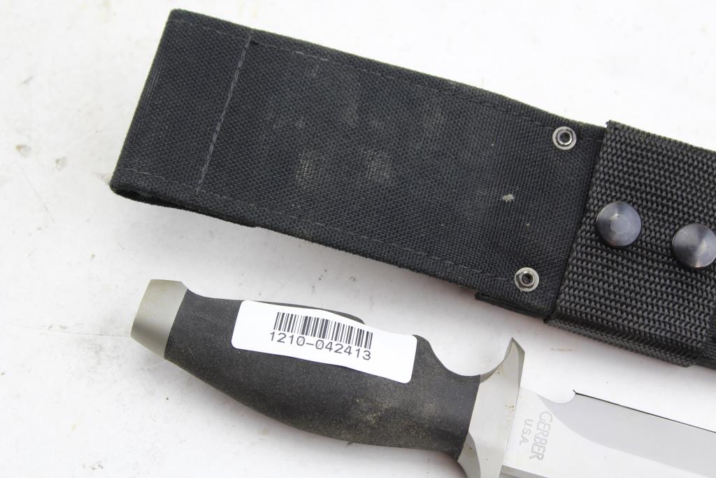 Gerber LMF 052383 Fixed Blade Knife And Sheath | Property Room