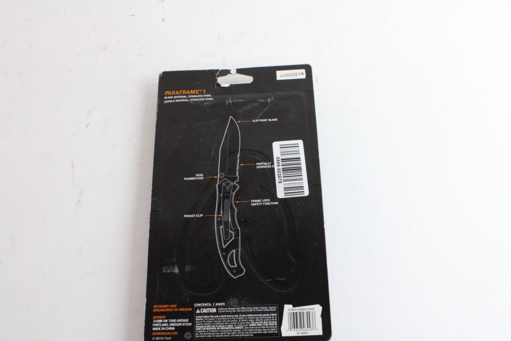 Gerber Paraframe 1 Clip Folding Knife | Property Room