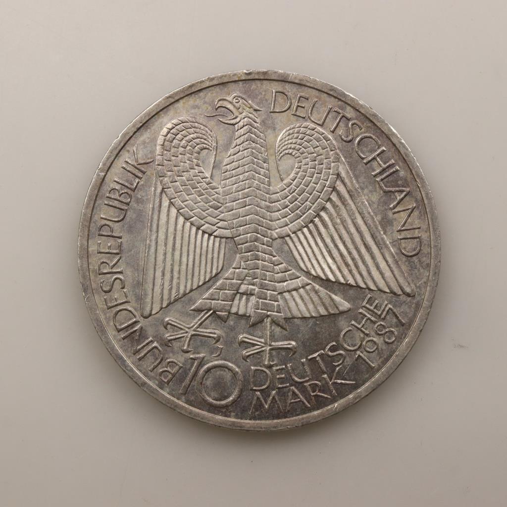 German 750 Year Berlin Commemorative Silver 10 Deutsche Mark | Property ...