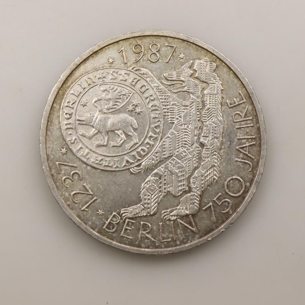 German 750 Year Berlin Commemorative Silver 10 Deutsche Mark | Property ...