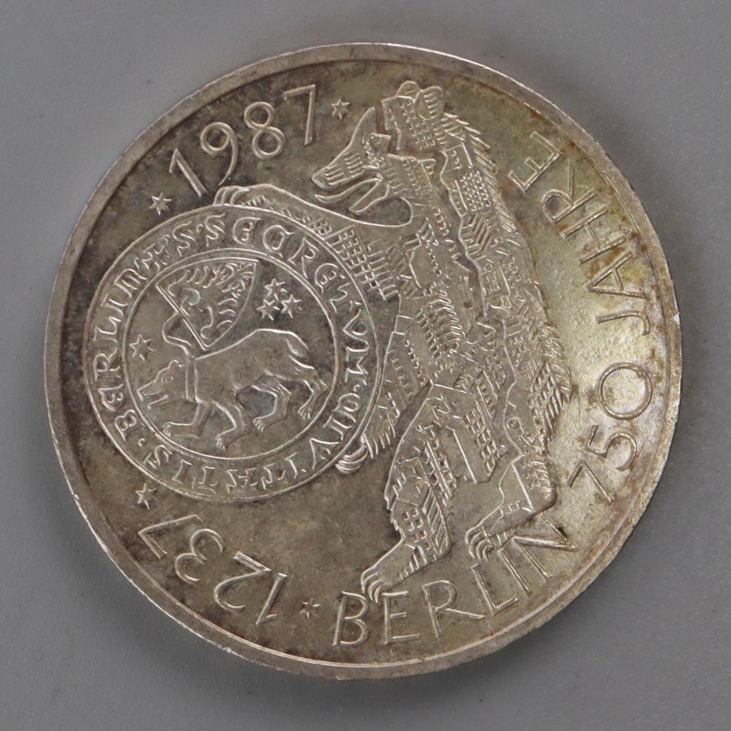 German 750 Year Berlin Commemorative Silver 10 Deutsche Mark | Property ...