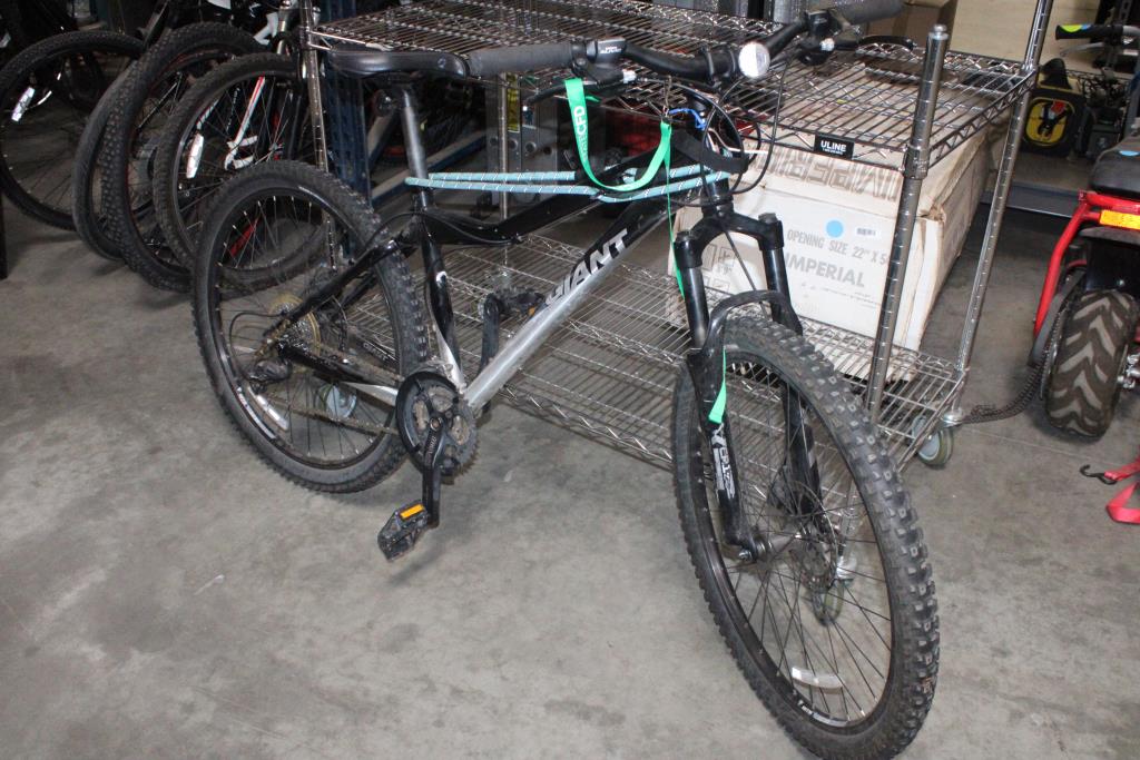 Giant Grey & Black Mountain Bike | Property Room