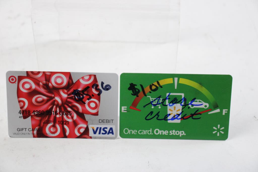 Gift Card Lot - Walmart And Target Visa $9 | Property Room