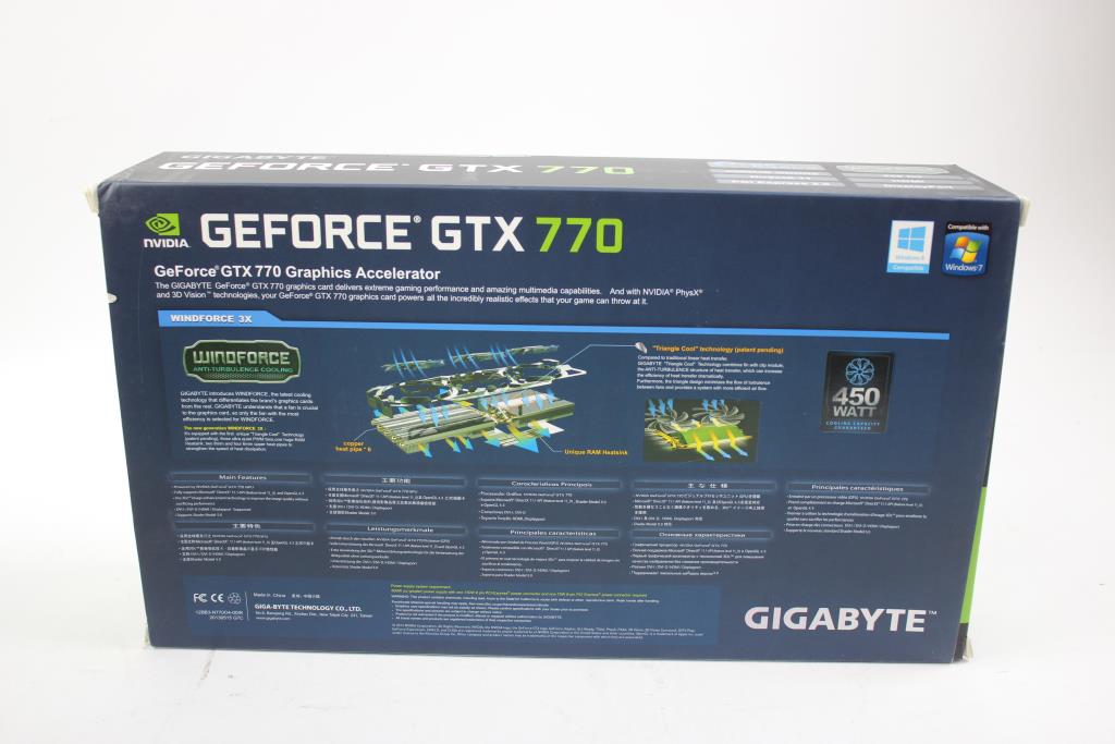 Gigabyte GeForce GTX 770 Graphics Accelerator Windforce 3X | Property Room