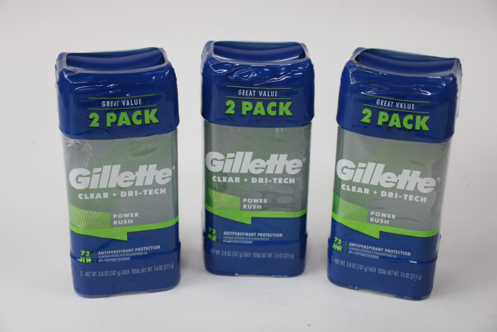 Gillette Antiperspirant Protection 4 Packs | Property Room