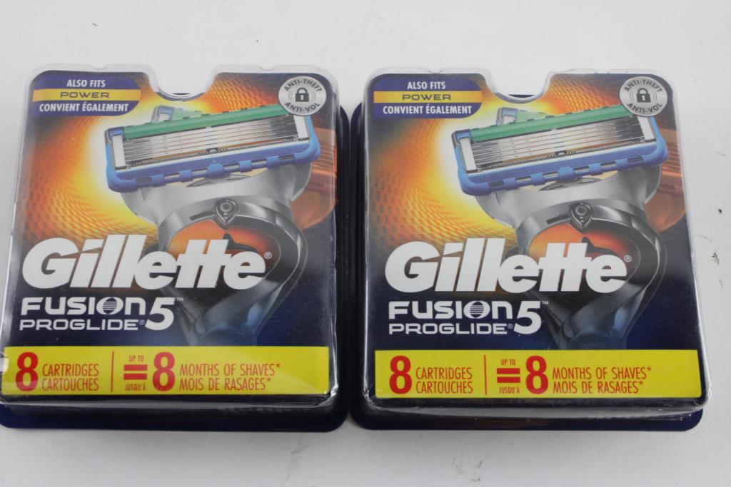 Gillette Fusion 5 Proglide 8 Cartridges, 2 Packs | Property Room